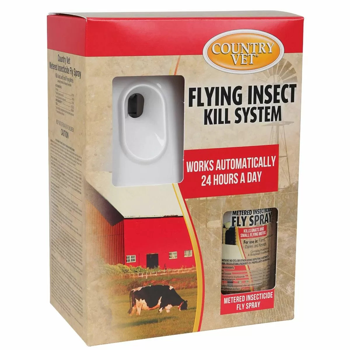 Country Vet™ Metered Fly Spray Kit and Fly Spray Can Refills – Cox ...