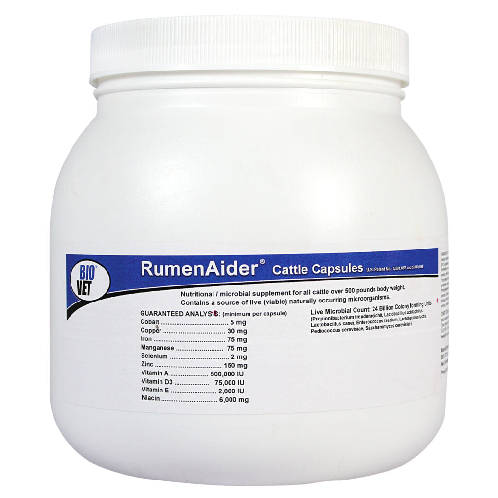 RumenAider® Capsules for Cattle – Cox Ranch Supply
