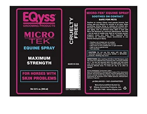 EQyss® Micro-Tek Maximum Strength Equine Coat Spray – Cox Ranch Supply
