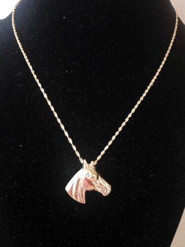 Horse Head Pendant with Hidden Bail in 14K White or Yellow Gold – Cox ...