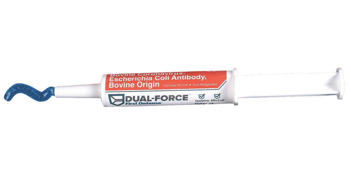 First Defense® Dual-Force® Gel Scours Preventive for Beef or Dairy Cal ...